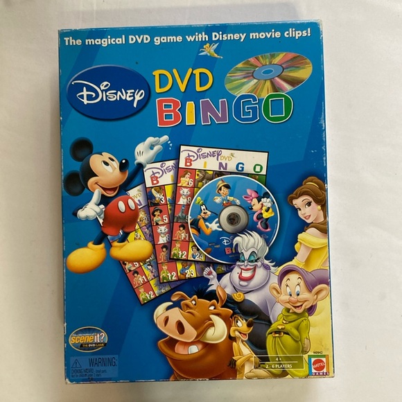 Disney | Toys | Mattel Disneys Dvd Bingo From The Makers Of Scene It ...
